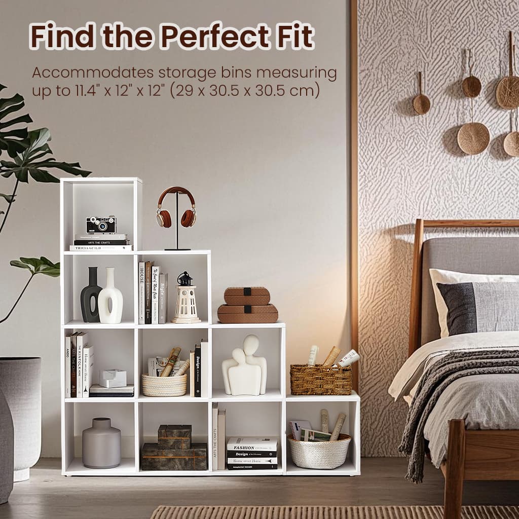 Stair Shaped Cube Organiser | VASAGLE