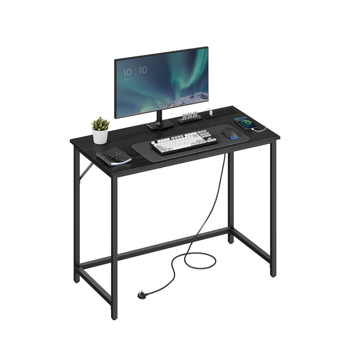 VASAGLE Computer Desk with LED Lights | SONGMICS HOME