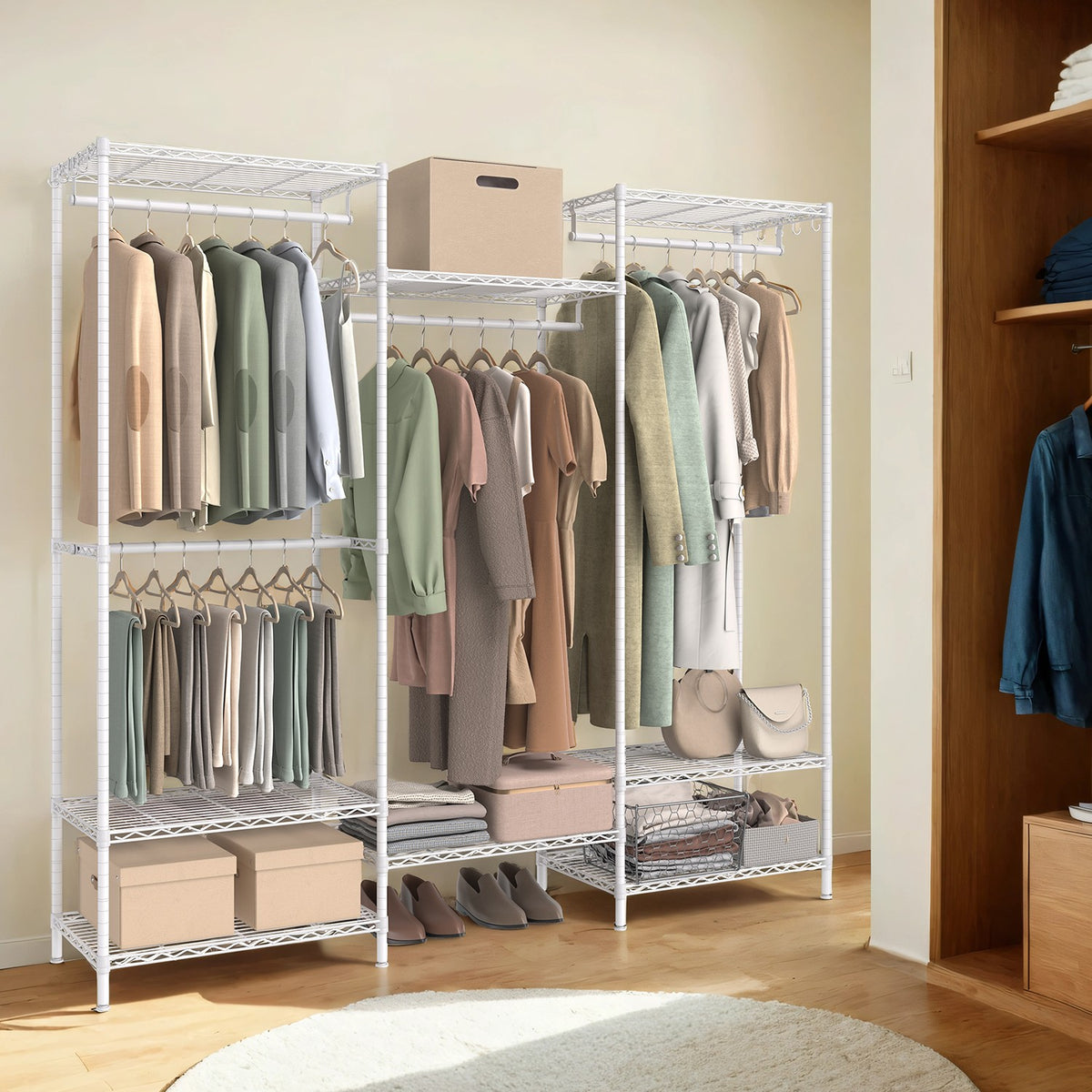 SONGMICS Metal Open Wardrobe | SONGMICS HOME